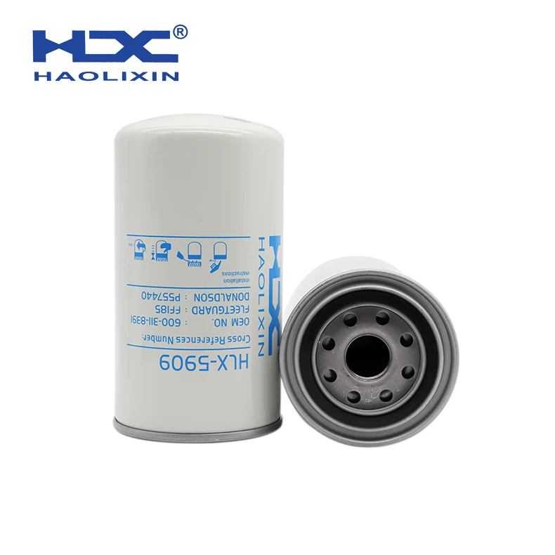Excavator Engine Spare Parts Fuel Filter 1R-0755 P551316 FF5317 FC-5510 ...