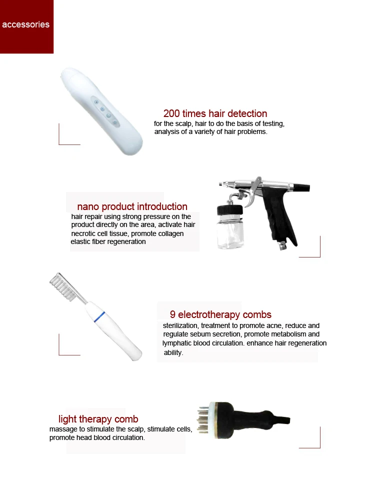 Professional Vertical Anti Hair Loss Treatment 650nm Hair Growth ...