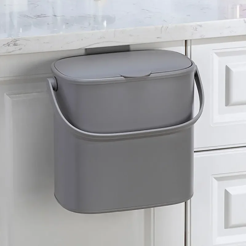 New Design 5l Waste Bin Kitchen Wall-mounted Stainless Steel Waste Bin ...