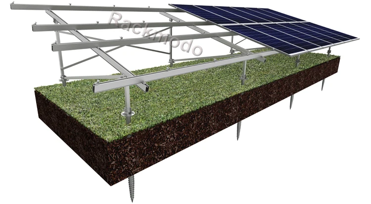 Ground Solar Energy Bracket Pv Mounting Structures Aluminum Ground ...
