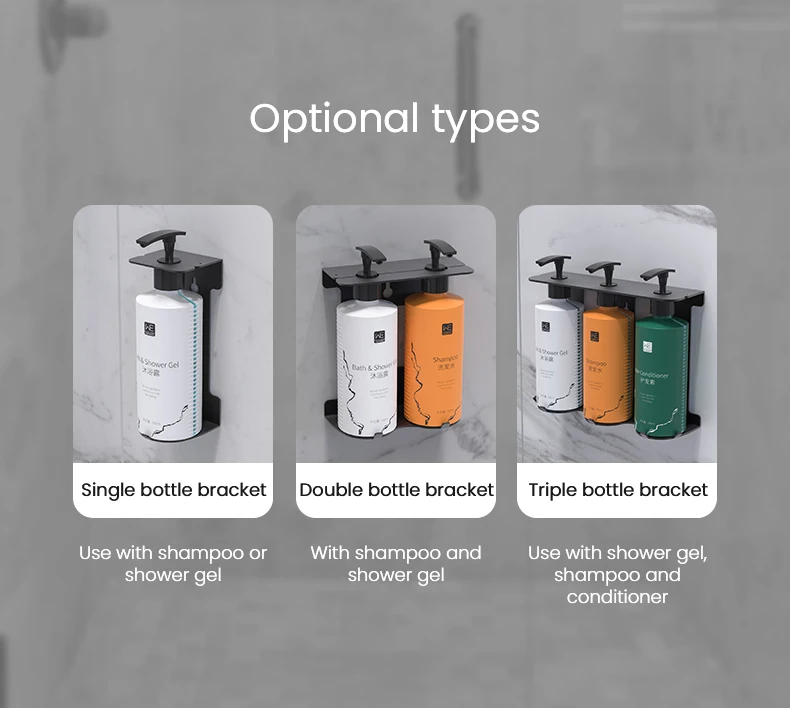 Custom Hotel Bathroom Wall Mounted Hanging Stainless Steel Lotion ...