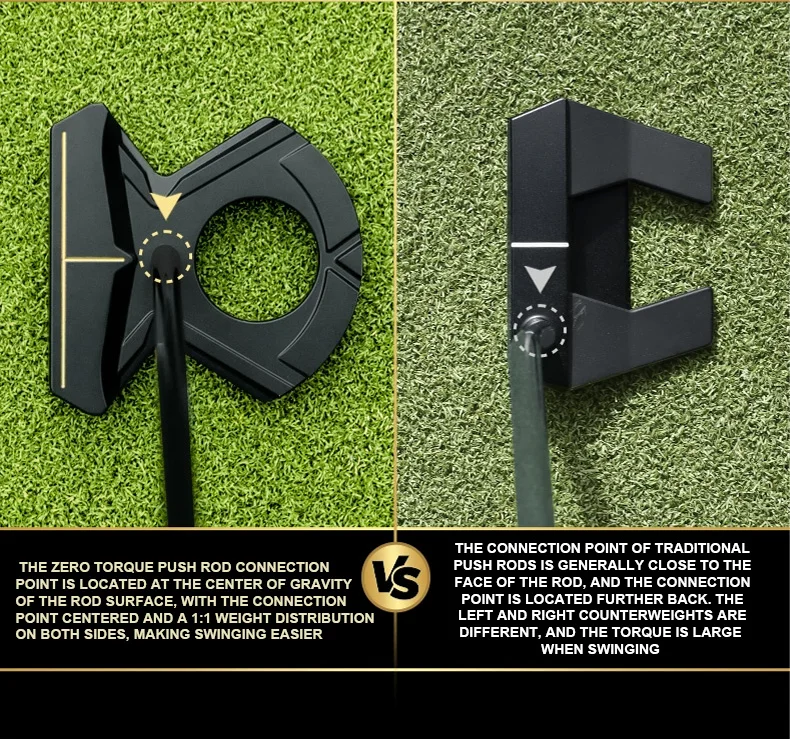 PGM TUG091 Zero Torque Putters Golf Putter Low Balance Putter Black ...