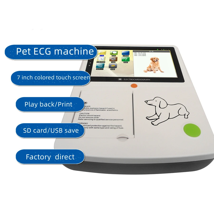 Portable Veterinary Ecg Equipment Heart Rate Monitor With Sd Card ...