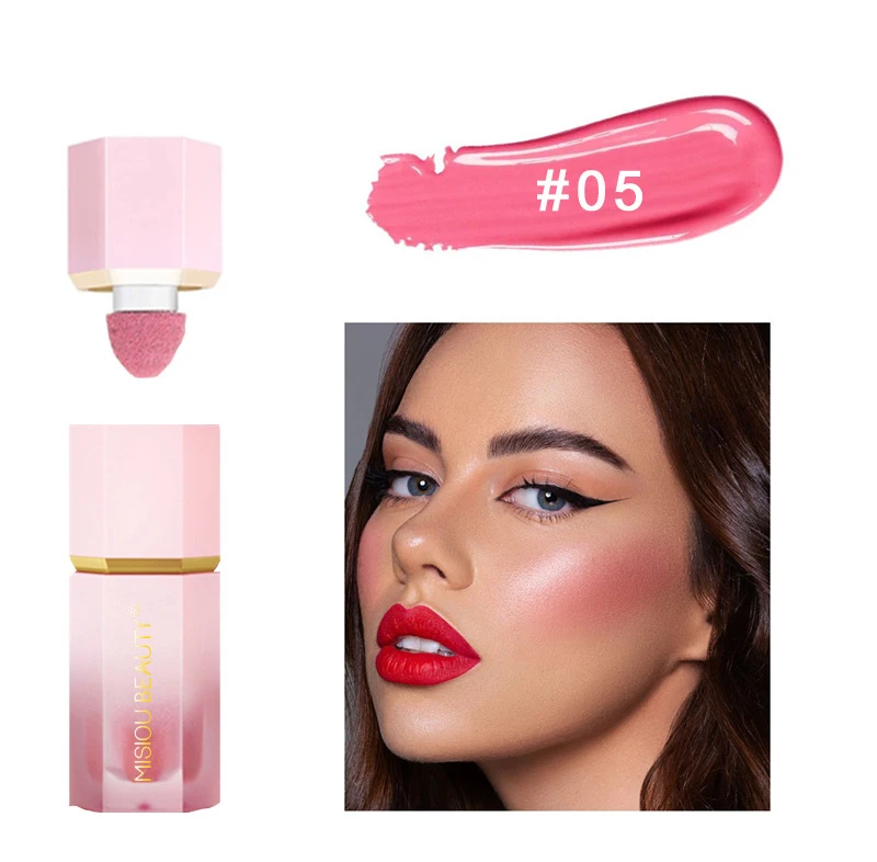 New Arrival Face Makeup Soft Sponge Tip Pigmented Blusher Long Lasting ...