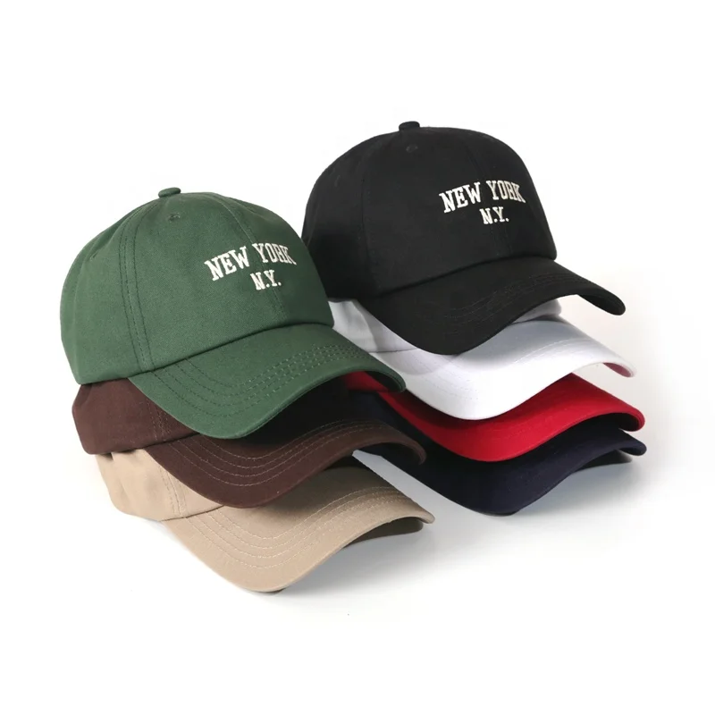 Wholesale Adjustable 100% Cotton Custom 6 Panel Dad Hat Embroidered ...