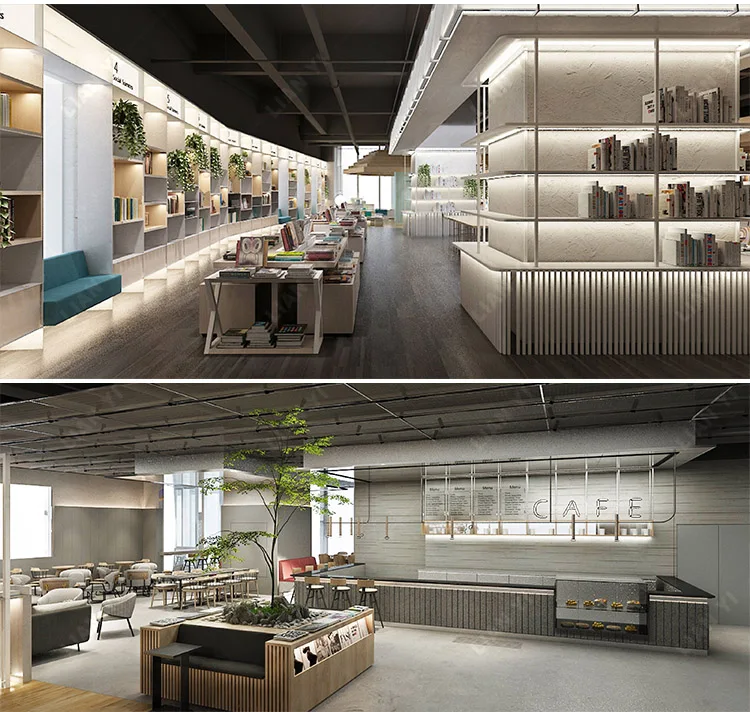 Ly Book Shop Interior Design Ideas Commercial Bookstore Furniture Floor ...