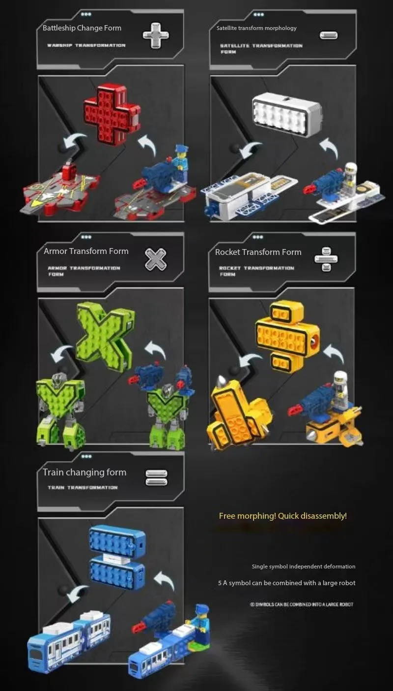 Digital Numbers Transportation Letter Tank Warrior Deformation Action ...