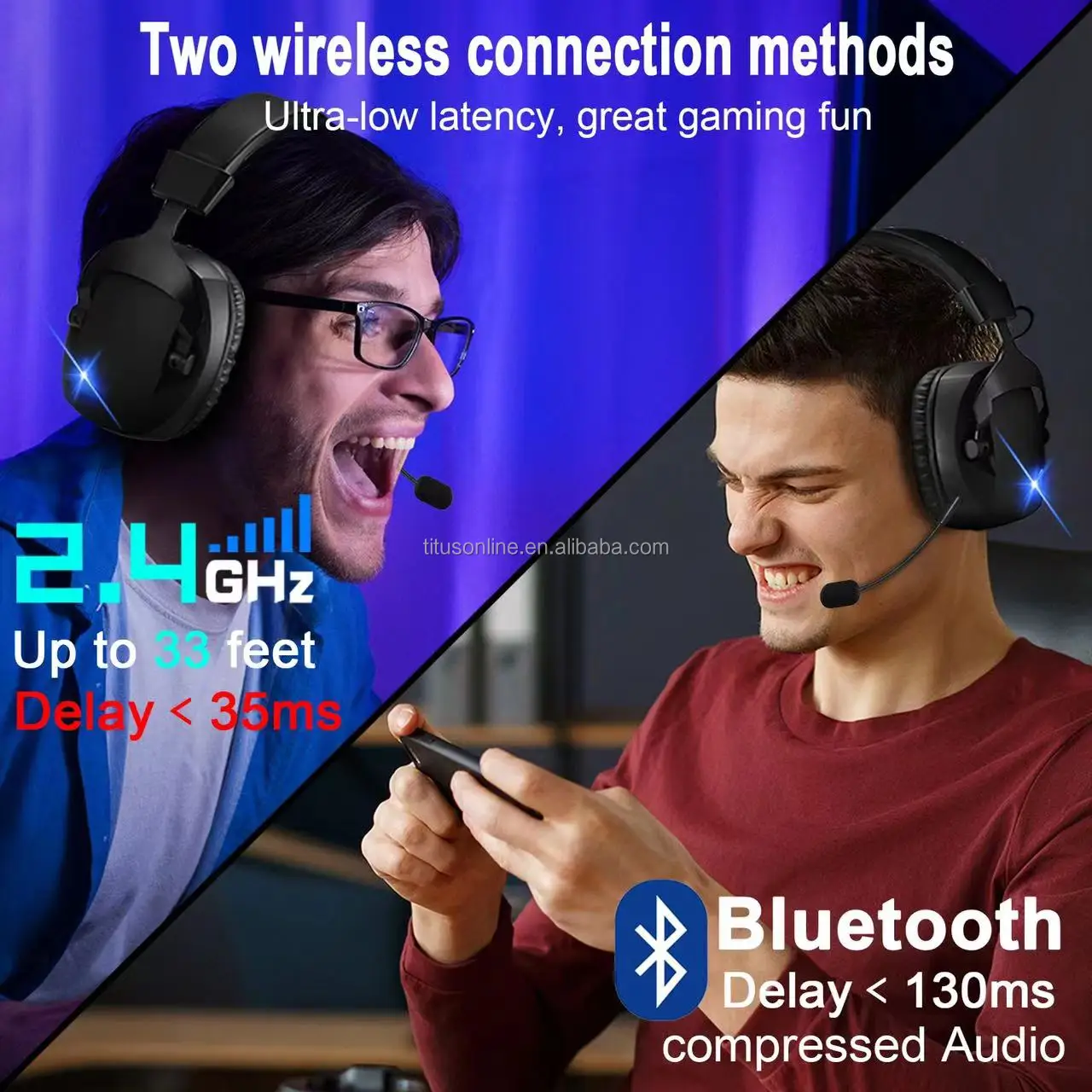 Bl100pro Ps5 True Wireless Headset With Mic Custom Logo Over Ear ...
