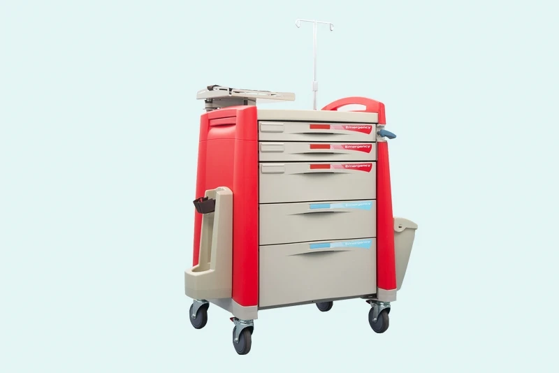 Hospital Emergency Trolley 6-drawer Paediatrics Medical Cart - Buy ...