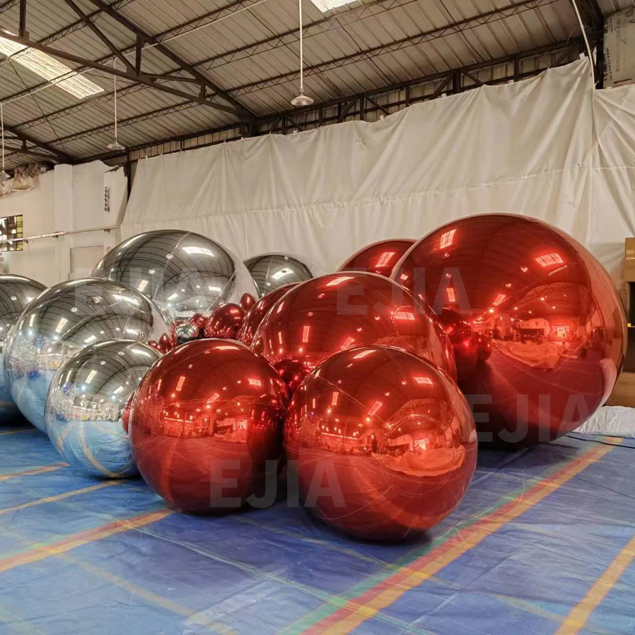 Large Balloon Pvc Shiny Inflatable Sphere Disco Ball Reflection ...