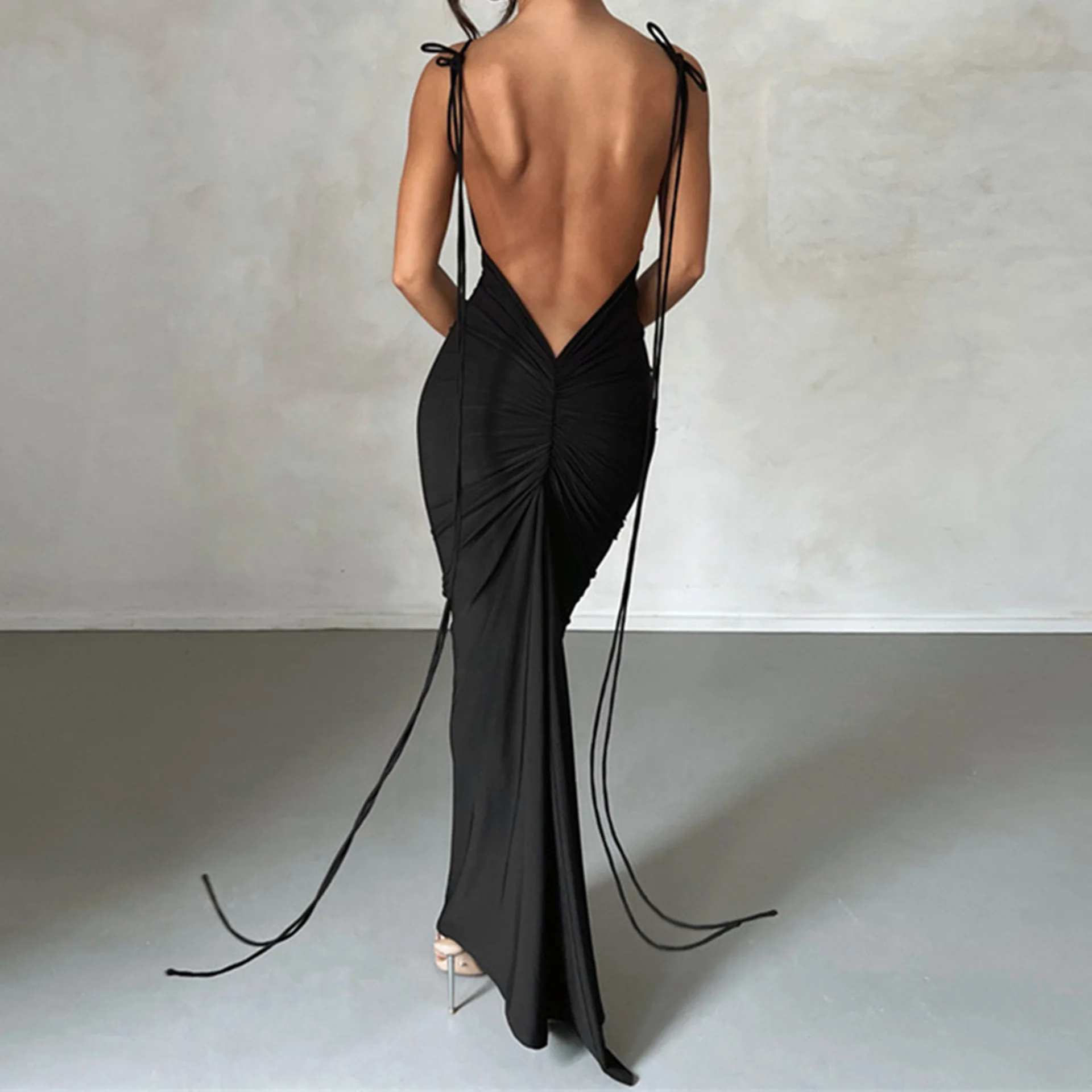 New Fashion Summer Long Bodycon Dresses Wholesale Women Backless ...