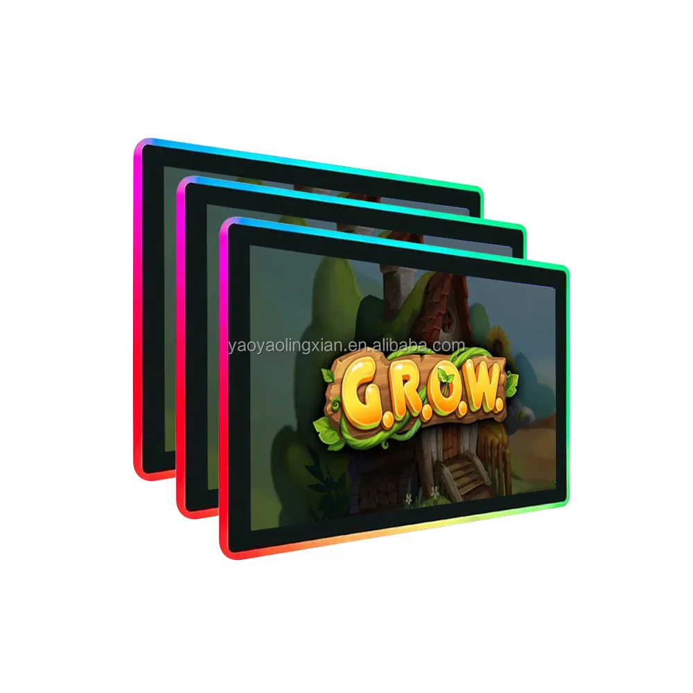 27 Inch Fire Link PCAP Touch Screen Monitor With LED Light for Gaming ...