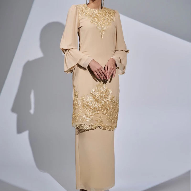 Wholesale Embossed Custom 2025 Raya Malaysia Women Baju Kurung ...