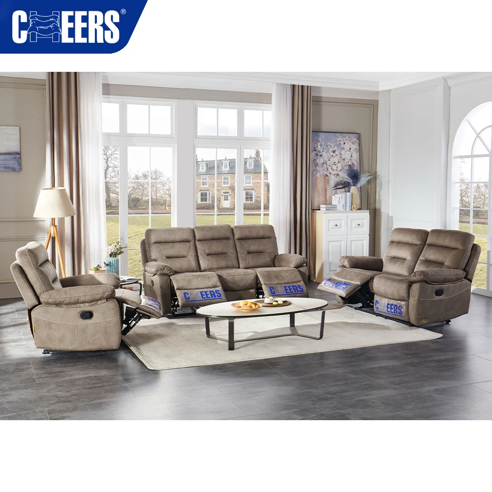 MANWAH CHEERS New Design Fabric Reclining Living Room Sofa Recliner ...