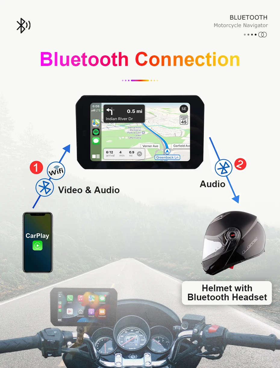 5 Inch Car Navigator for Motorbike - Upgrade Your GPS