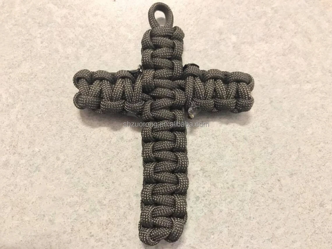 Factory Custom Paracord Cross Keyring,Bag Attachment,Handmade Crucifix ...