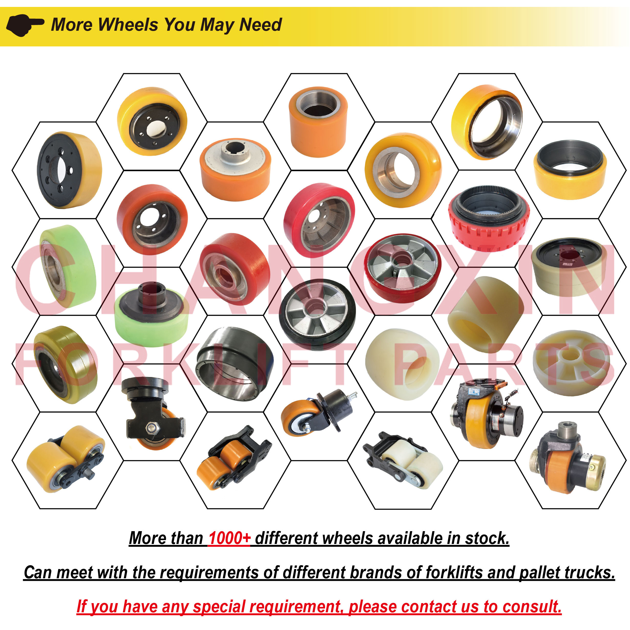 Factory Directly Electric Forklift Truck Polyurethane Tire Size 230*75 ...