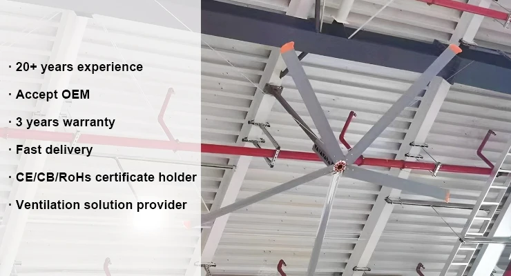 RTFANS 13ft Big Ass Fans - Efficient Ventilation Solutions