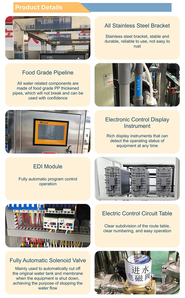EDI System Electrodialysis System for Hotel Hospital Laboratory Farm ...