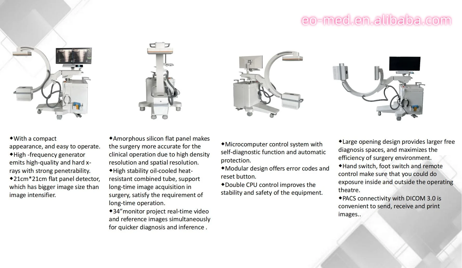 C-arm Series Digital Fluoroscopy System INC Portable Xray