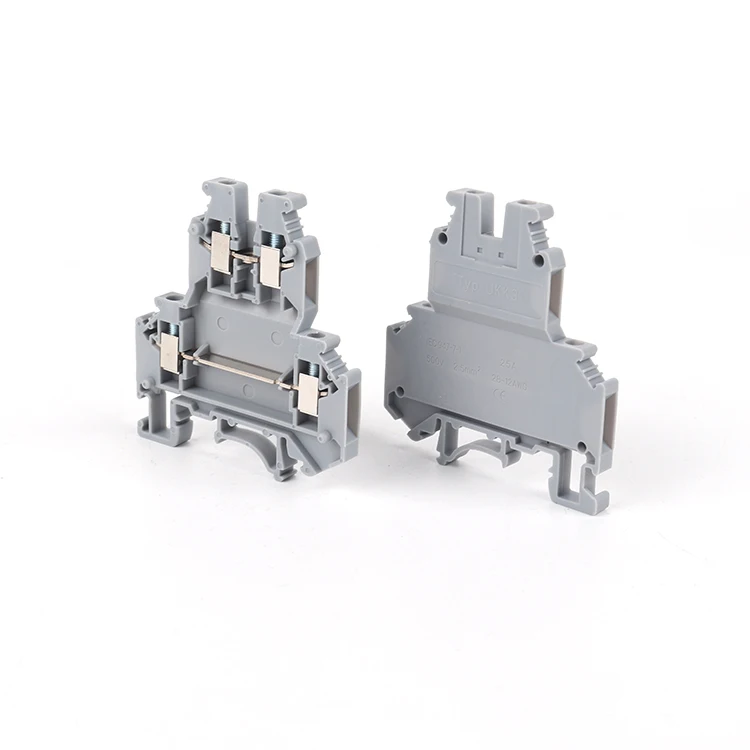 Double Layer Terminal Block Ukk3 500v 32a Uk Screw Wire Connector Two ...