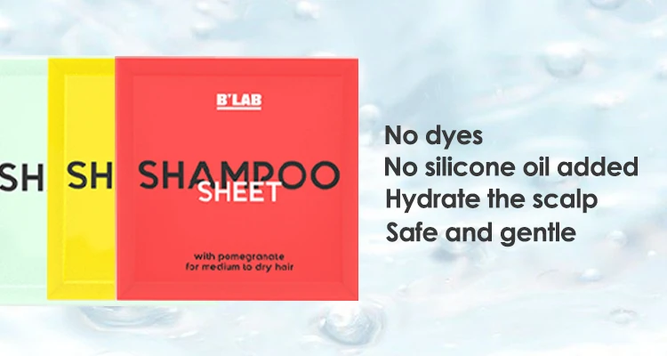 Hot Selling New Launch Shampoo Sheet Eco Friendly Hair Care Dissolve ...