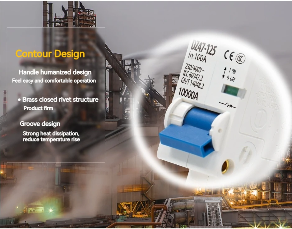 Mini Dz47 Electrical Miniature Circuit Breakers Ac/dc Mcb With 1p 220v 380v 6a 10a 16a 20a 25a ...