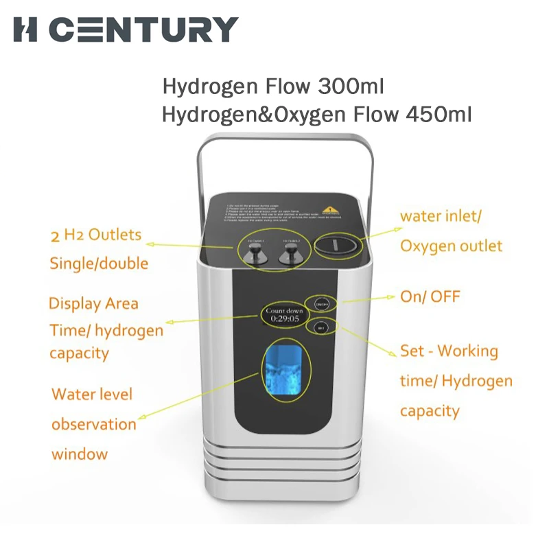 Household 450ml H2 Hydrogen Water Generator Gas Machine Pem ...