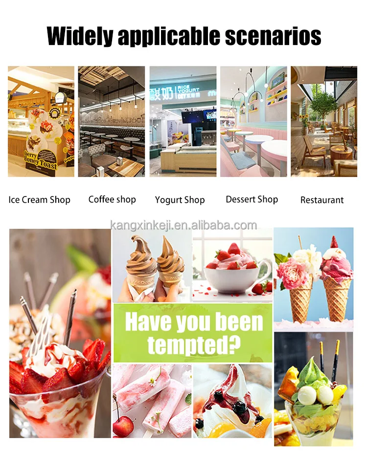Automatic Mixing Machine Real Fruit Ice Cream Blender Swirl Freezer ...