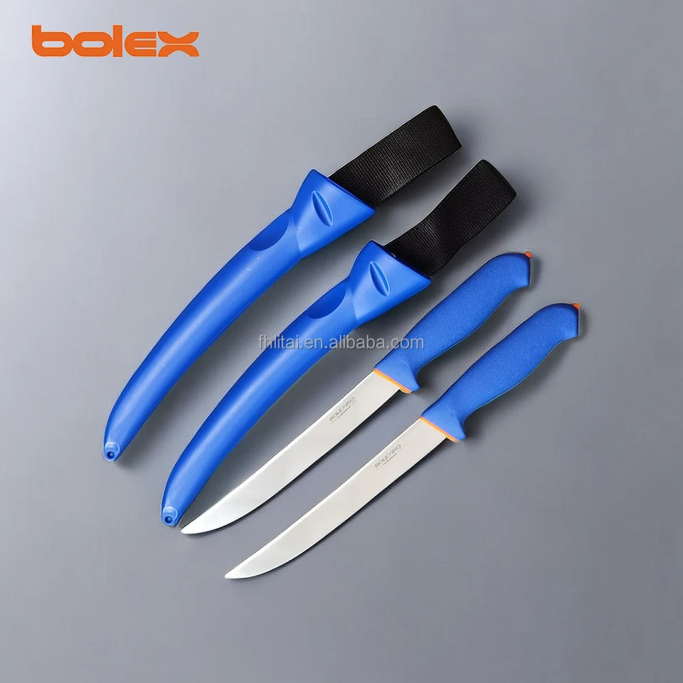 TPR TPE Softgrip Handles Professional Butchery Slaughter Houses Knives ...