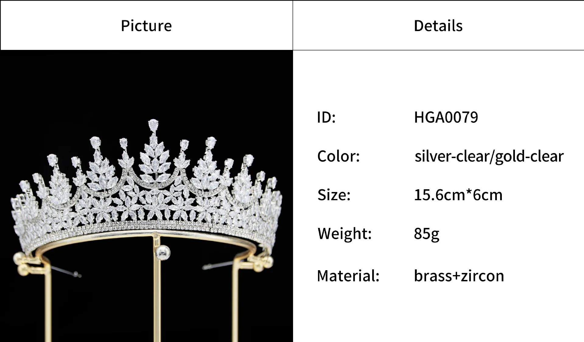 Wholesale Luxury Princess Crown and Tiaras Classic Design