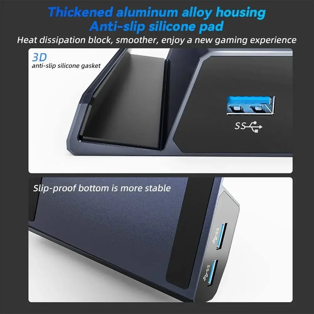 6-in-1 Steam Deck Dock Stand Docking Station for Steam Deck Compatible ...