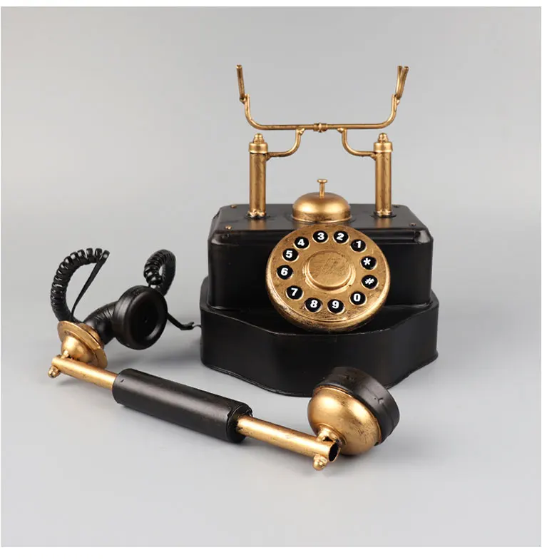Vintage Telephone Design With Industrial Quality Solid Metal Design ...