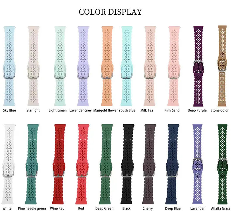 20mm 22mm Lace Design Smart Watch Bands Strap for Samsung for Huawei ...