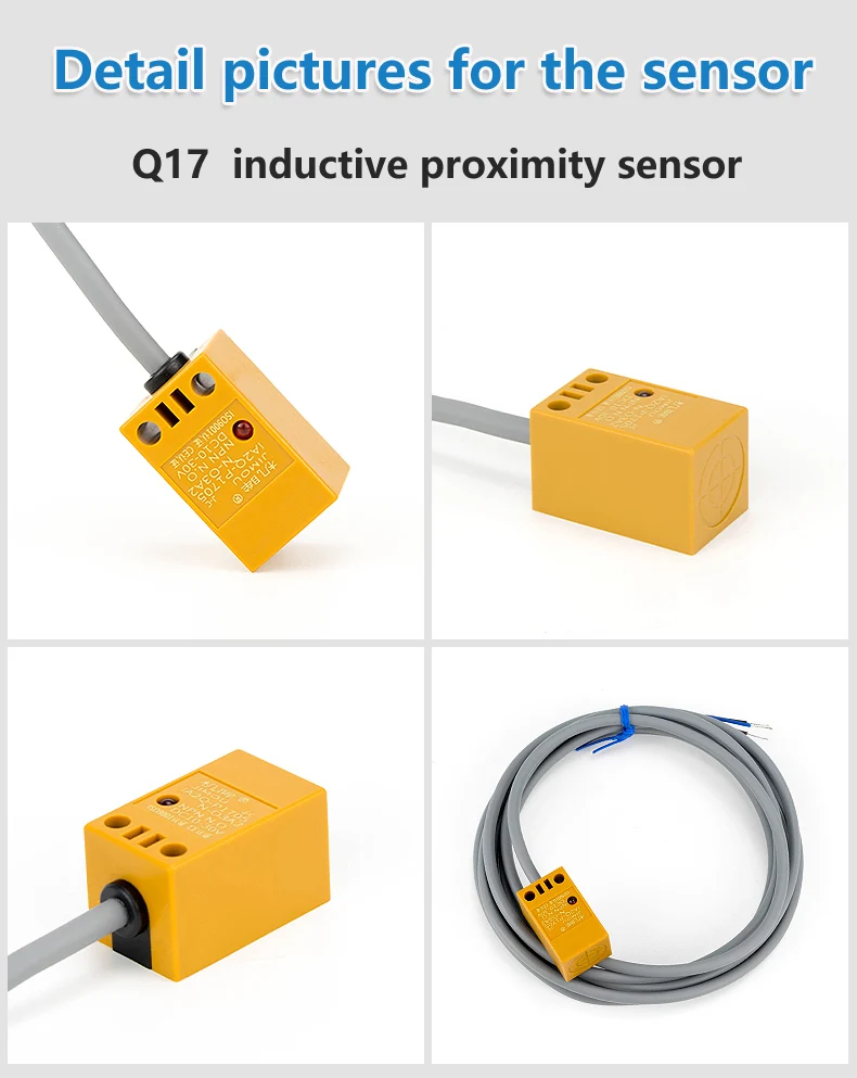 Premium 24vdc Q17 Series 5mm Sensing Range Square Inductive Proximity ...