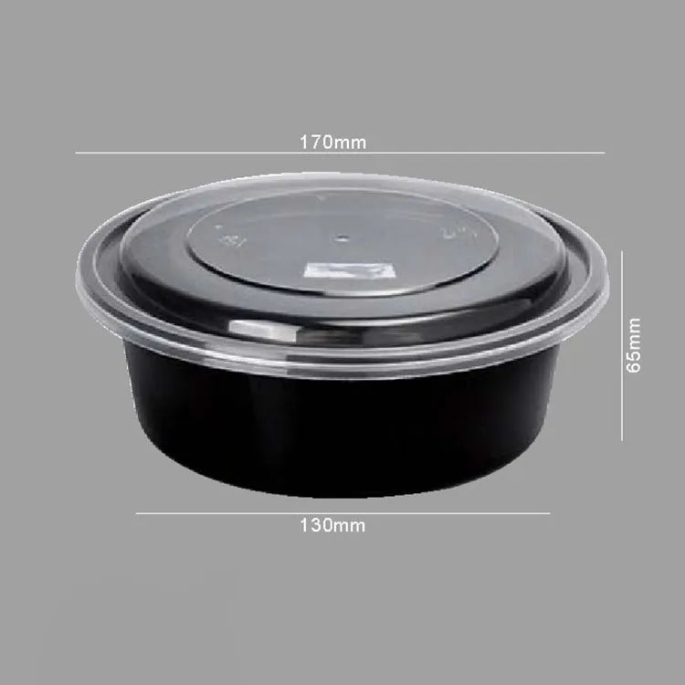 Disposable Plastic Fruit And Vegetable Round 765ml Container Packaging Box - Buy Plastic Lunch ...