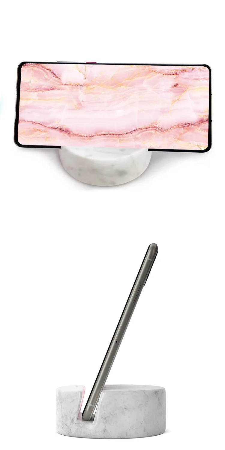 Portable Universal Desktop Heavy Solid Genuine Stone White Natural ...