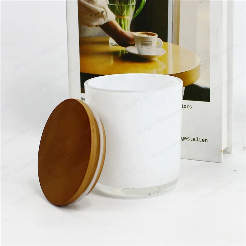 Wholesale ASTM F2179 Compliant Round Bottom Frosted Glass Candle Jars ...
