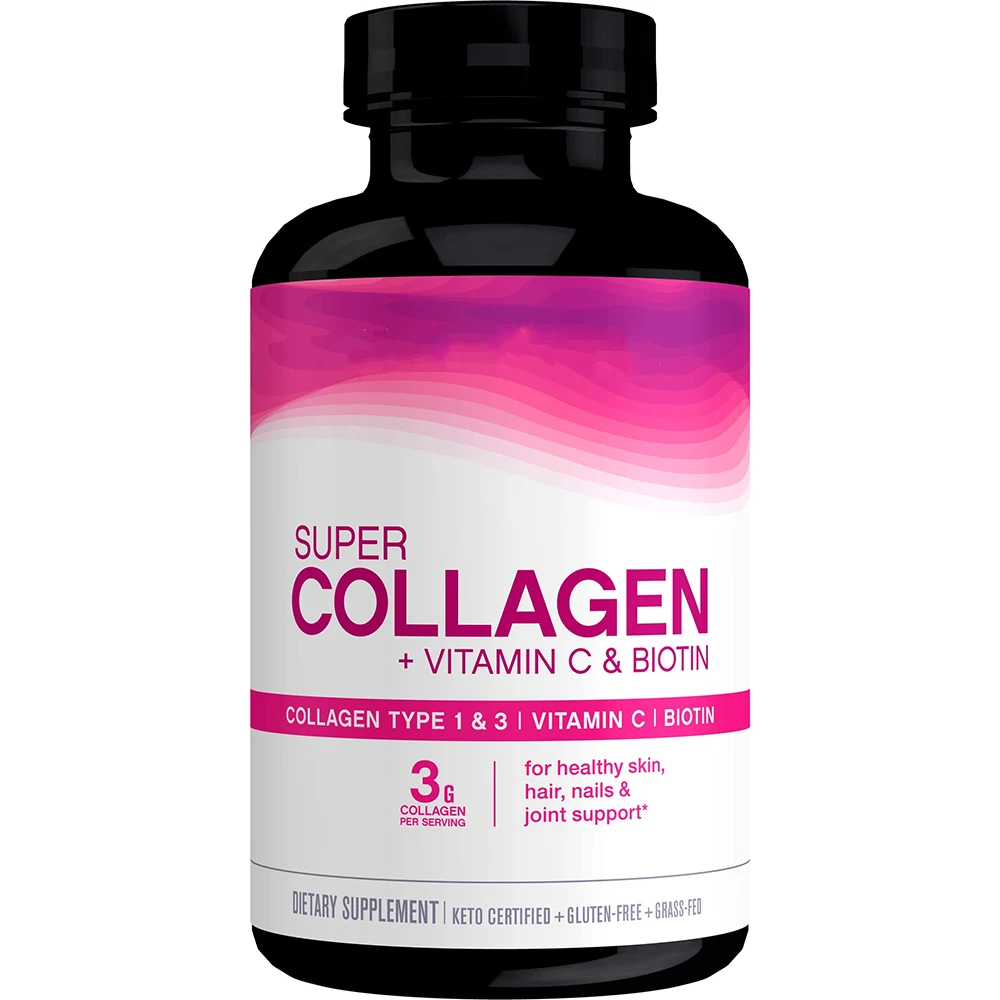 Collagen Tablets with Vitamin C & Biotin for Beauty