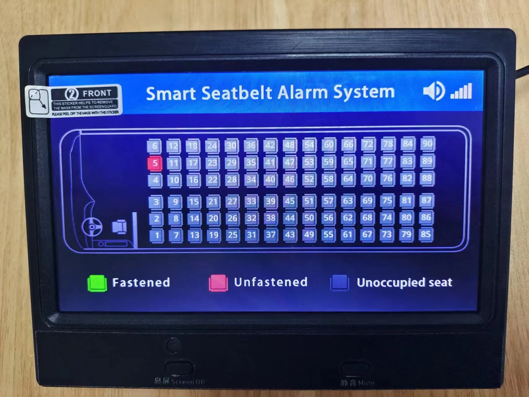 Westbay 4G Wireless Bus Train Plane Tank Truck Car Seat Chair Seatbelt ...