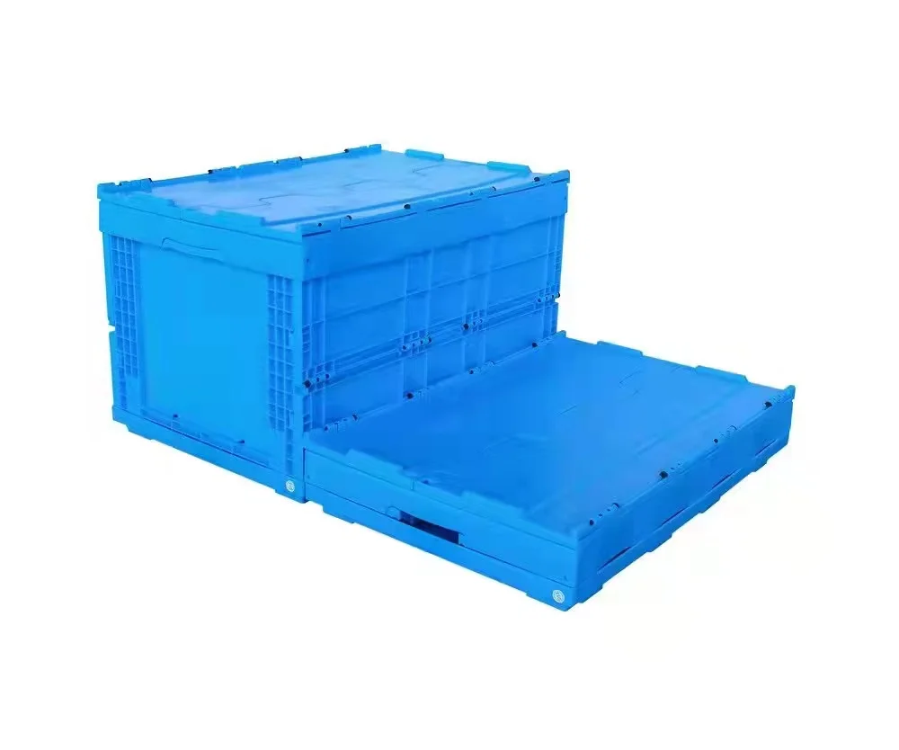 Folding stackable plastic crates folding stackable turnover box with ...