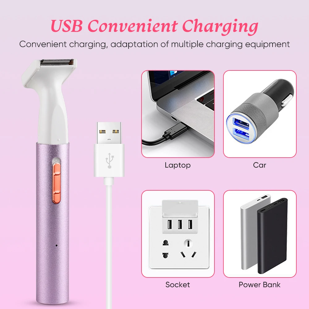 4 In1 Cordless Rechargeable Advanced Electric Shaving Razor Facial Body ...