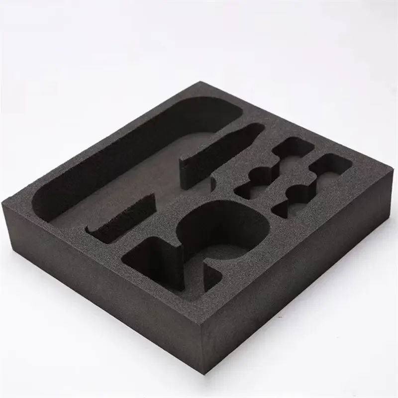 Custom Foam Insert Packaging Black Epe Pu Eva Foam Package High Density Polyethylene Foam Insert ...