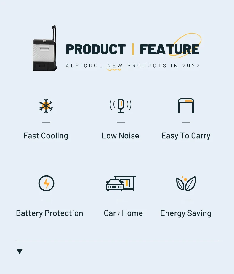 Alpicool P22 refrigerador portátil 25L con batería y panel solar