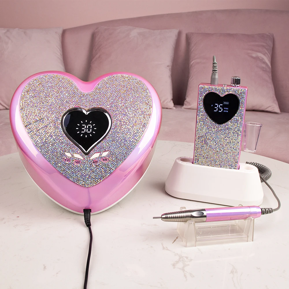 Professional Heart-shape Screen Elegant Design Pro Cure Uv-led Nail ...