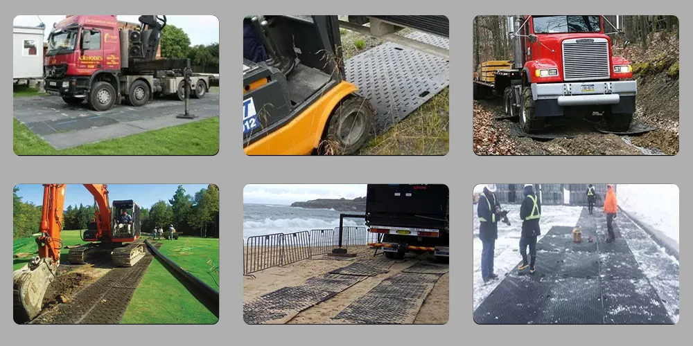 Heavy Duty 4x8 Plastic Uhmwpe Hdpe Temporary Construct Excavator Road ...