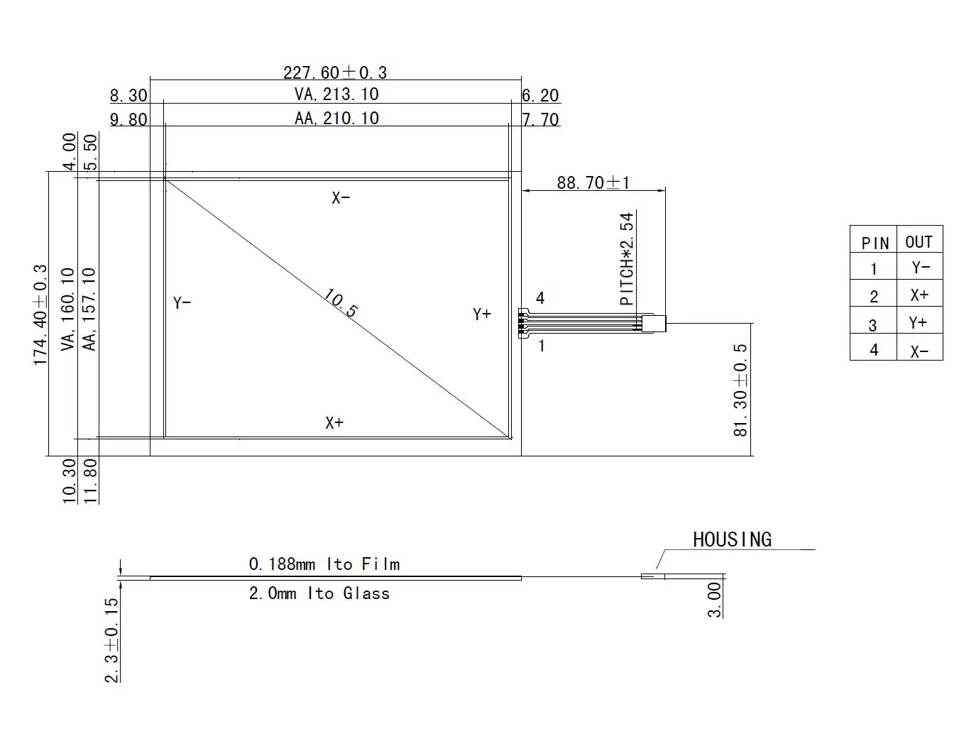 Ultra Slim Touch Screen Laptop 4 Wire Resistive Screen 8 Inch Touch ...