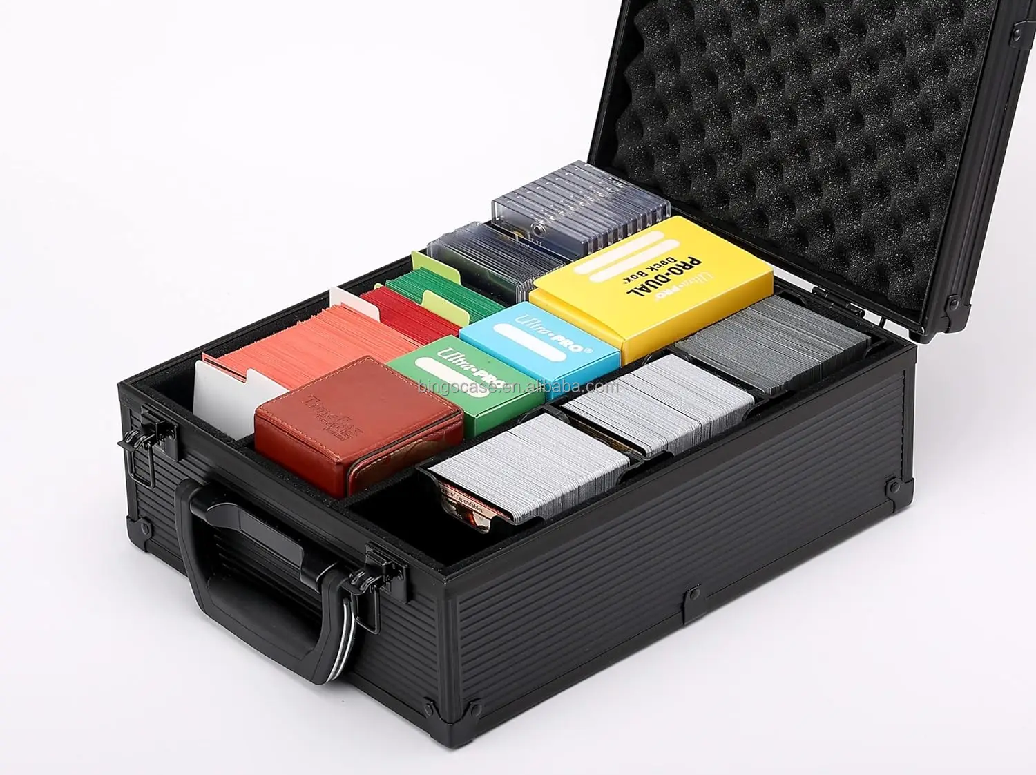 Aluminum Briefcase Lockable Storage Case for TCG, Deck Box,Trading ...