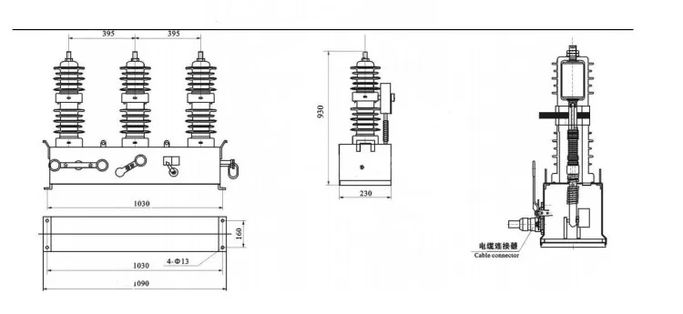 24KV 400A 630A Electrical Outdoor Vacuum Circuit Breaker Switch VCB ...