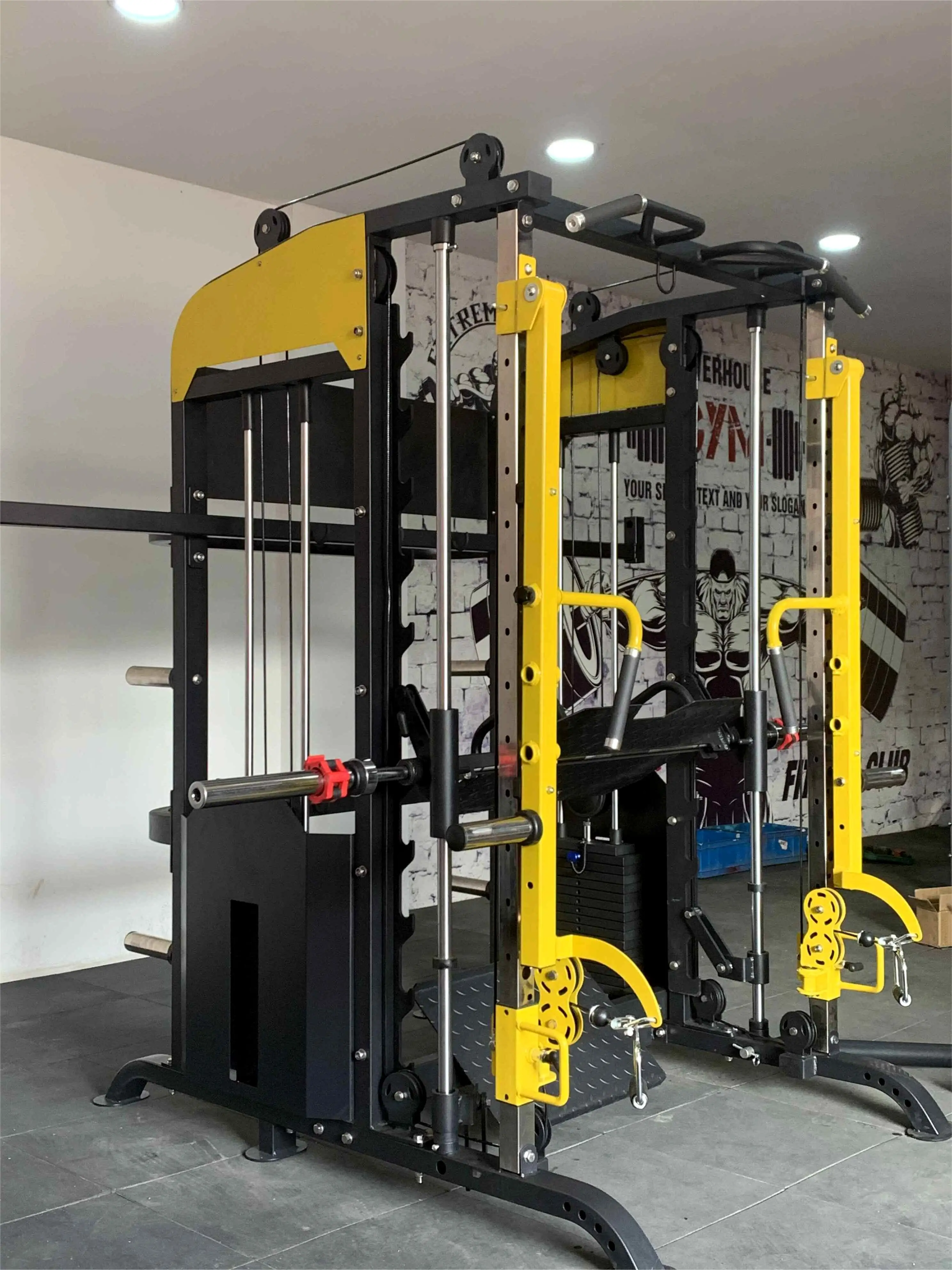 Home Gym Equipment Lat Pulldown Rowing Cable Crossover Strength ...